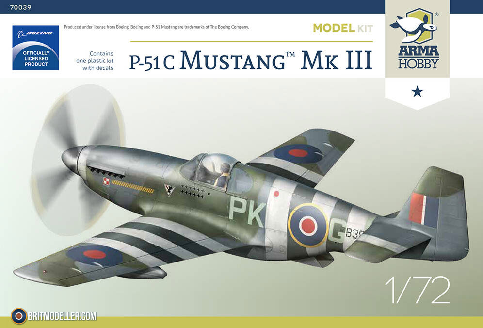 P-51 C Mustang Mk.III (70039) 1:72 ARMA Hobby - Kits - Britmodeller.com