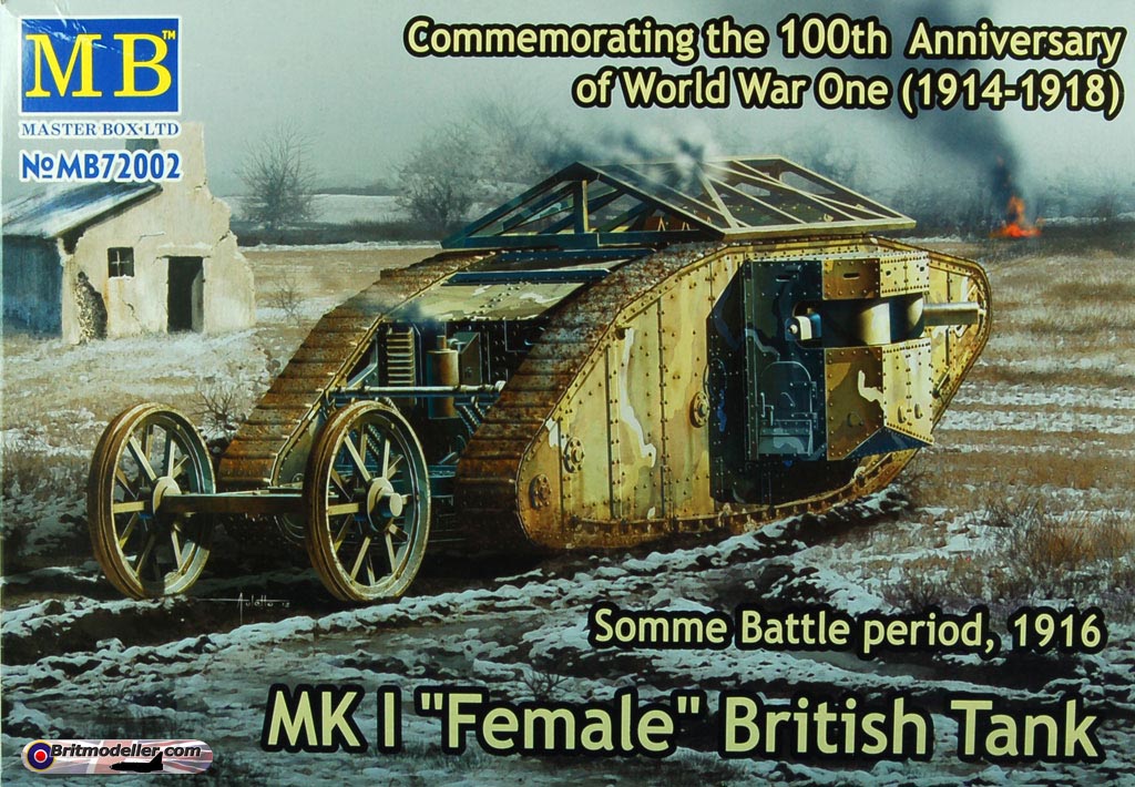 Mk.I 'Male' and 'Female' British Tanks - 1:72 Masterbox - Kits ...