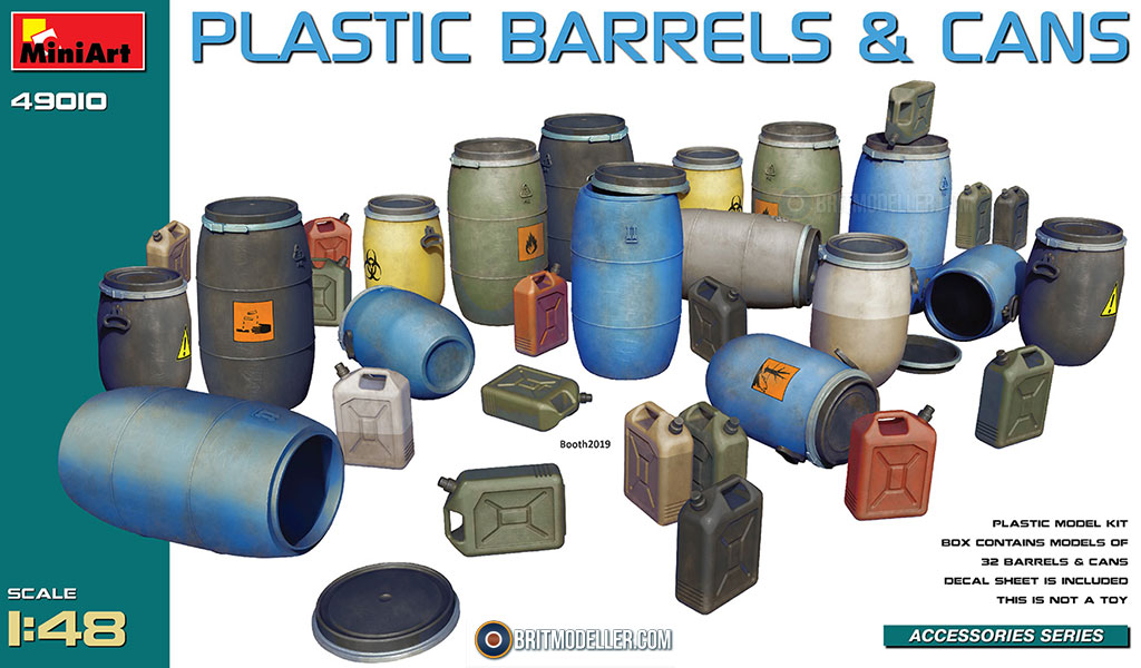 Plastic Barrels & Cans (49010) 1:48 - Diorama & Accessory ...