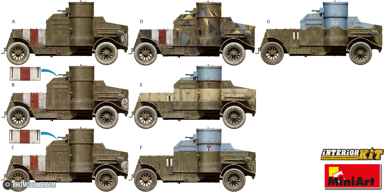 Austin Armoured Car 1918 Pattern (39009) 1:35 British Service, Western ...
