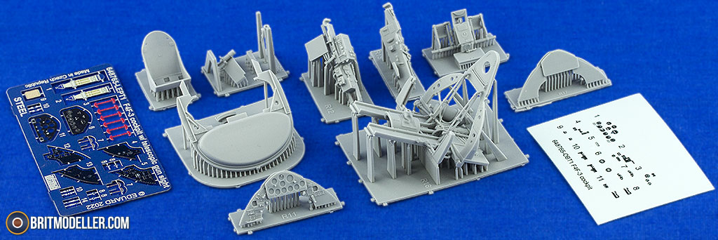 F4F-3 Cockpit w/Telescopic Gunsight (648765 for Eduard) 1:48 ...