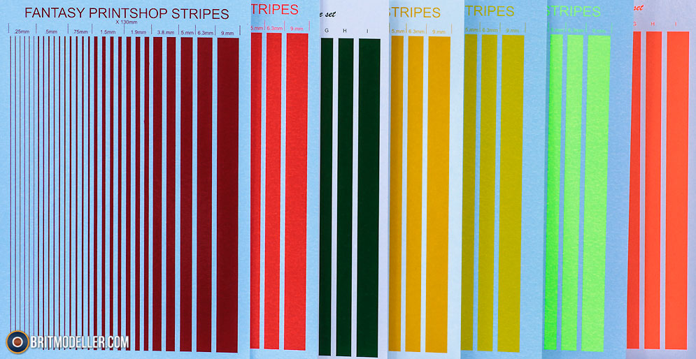 Decal Stripes (Various widths and colours) - Decals & Masks ...