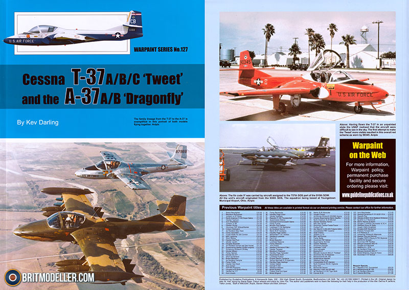 Cessna T-37 Tweet & A-37 Dragonfly Warpaint #127 - Reference material ...
