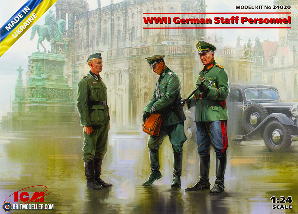 WWII German Staff Personnel (24020) 1:24 - Diorama, Accessories ...