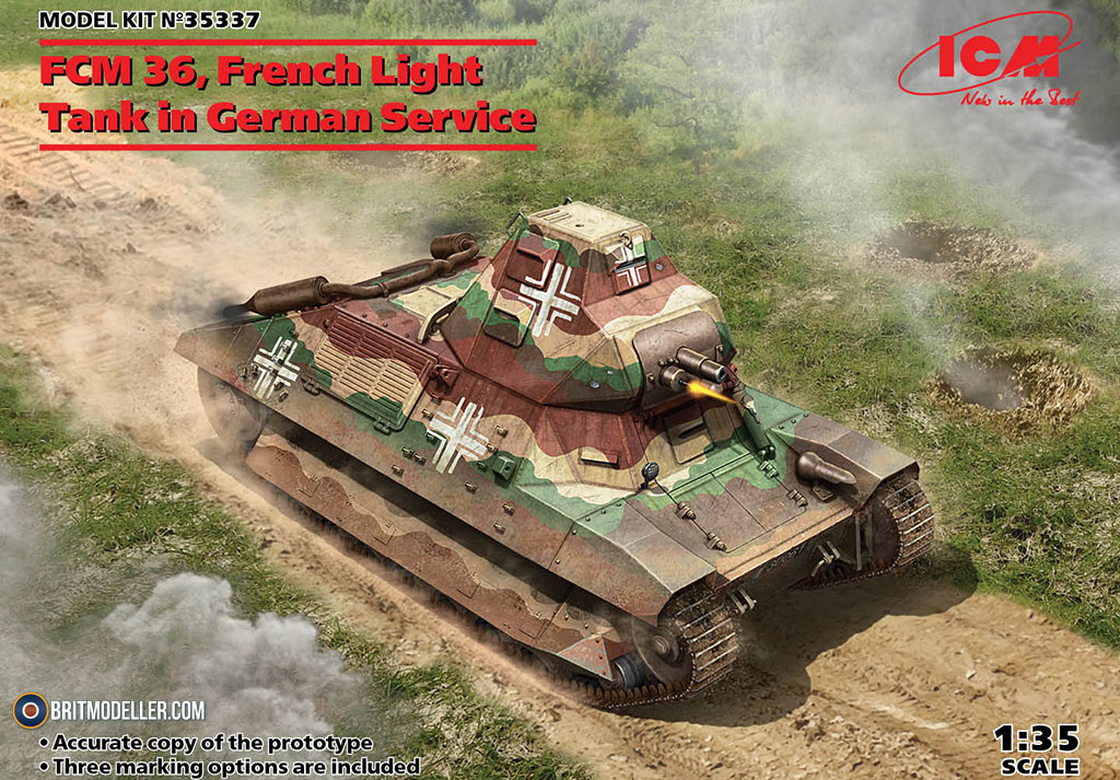 FCM 36 French Light Tank In German Service (35337) 1:35 ICM via ...