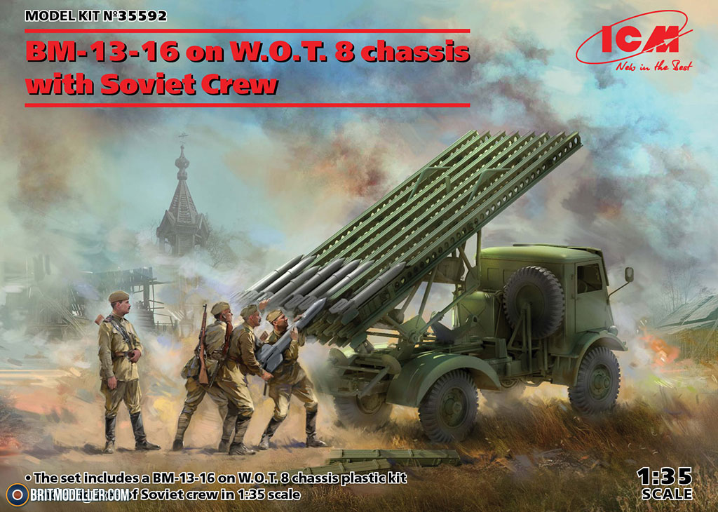 BM-13-16 on WOT 8 Chassis w/Soviet Crew (35592) 1:35 - Kits ...