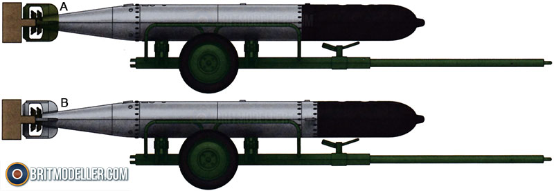 WWII German Torpedo Trailer (48404) 1:48 - Aftermarket (updates ...