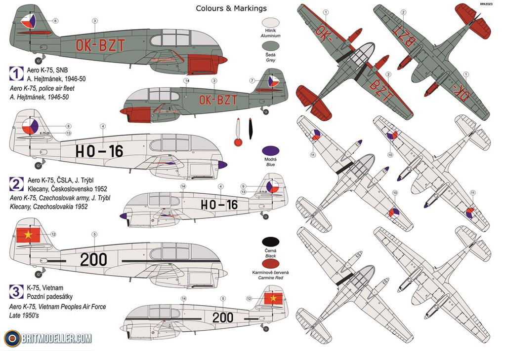 Aero K-75 Military (KPM0429) 1:72 - Kits - Britmodeller.com