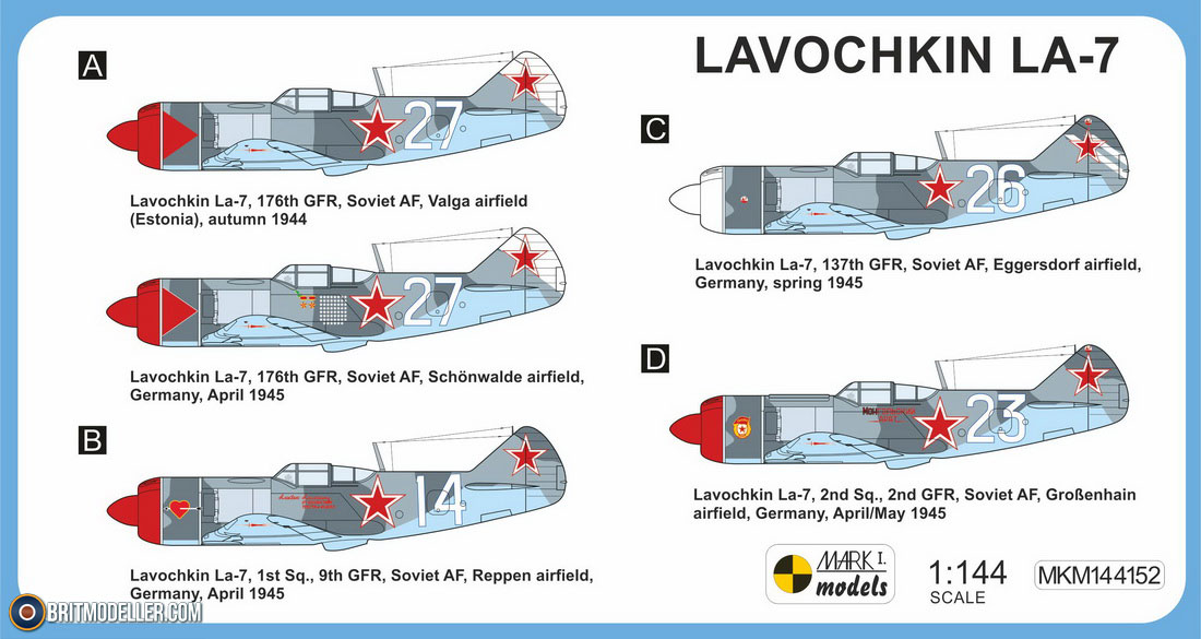 Lavochkin La-7 Berlin Operation (MKM144152) 1:144 - Kits - Britmodeller.com