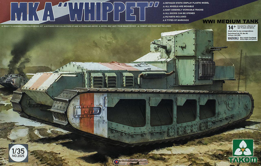 Mk.A Whippet Medium Tank 1:35 - Kits - Britmodeller.com