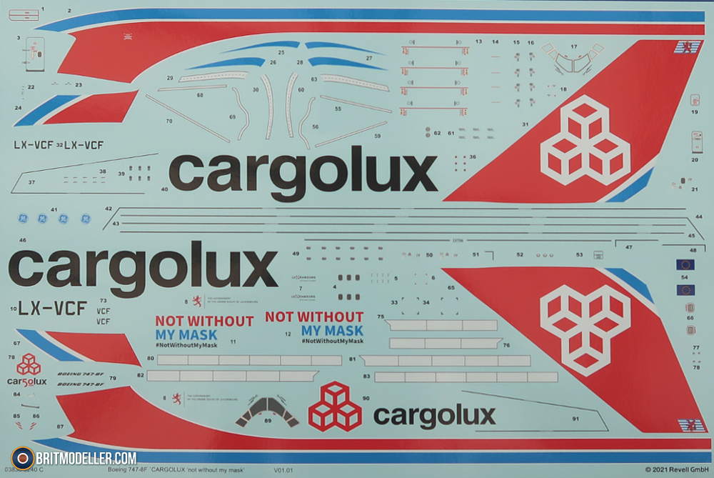 Boeing 747-8F Cargolux LX-VCF “Facemask” (03836) 1:144 Revell - Kits ...