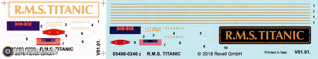 RMS Titanic Easy-Click System with 3D backdrop (05599) 1:600 - Kits ...