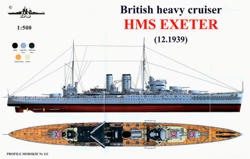 1/350 HMS Exeter (1939) - York class cruiser - Page 2 - Work in ...